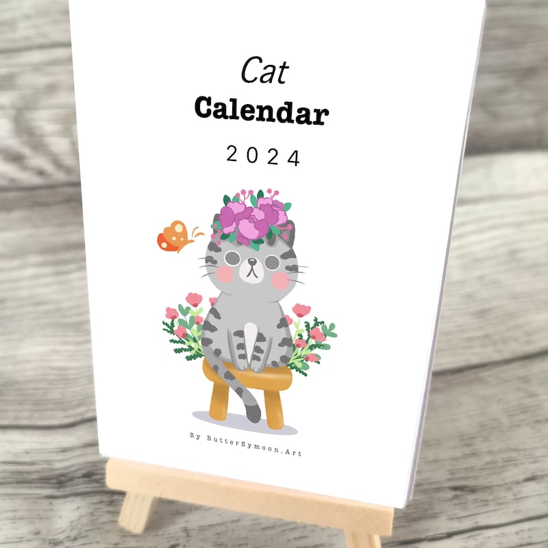 Cat Calendar - Etsy