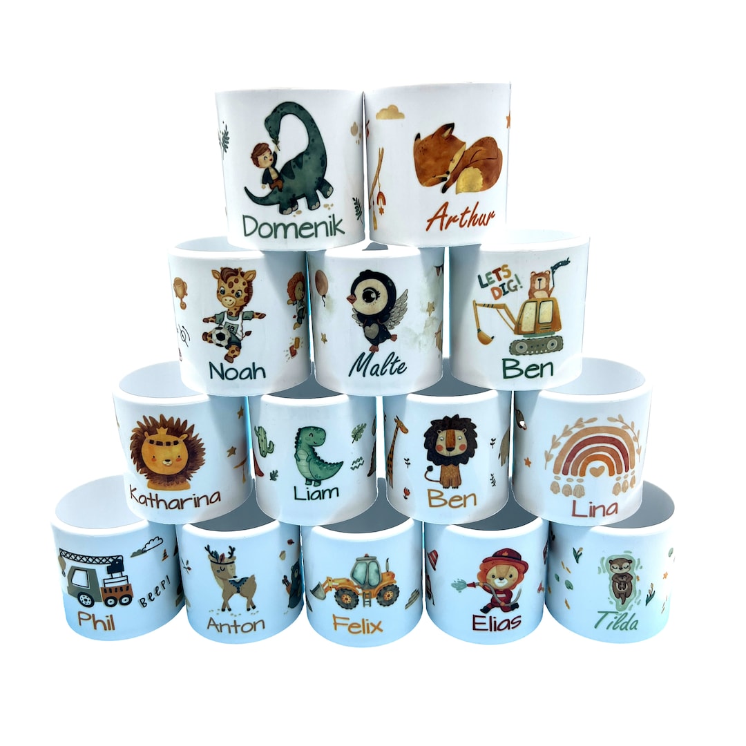Personalisierte Kunststoffbecher Kinder Tasse - Becher - Wunschname ...