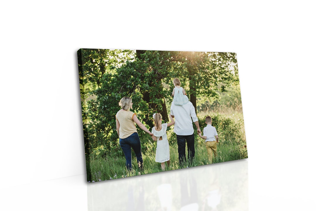 Personalized Family Photo Canvas Print | Custom Portrait Art - Etsy