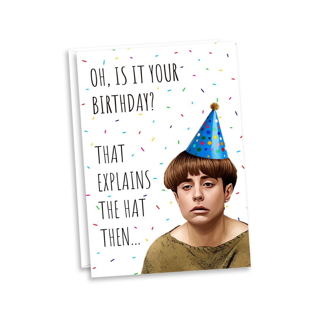 Grumio Plebs Slogan Birthday Card, Funny TV Show Greetings Card - Etsy UK