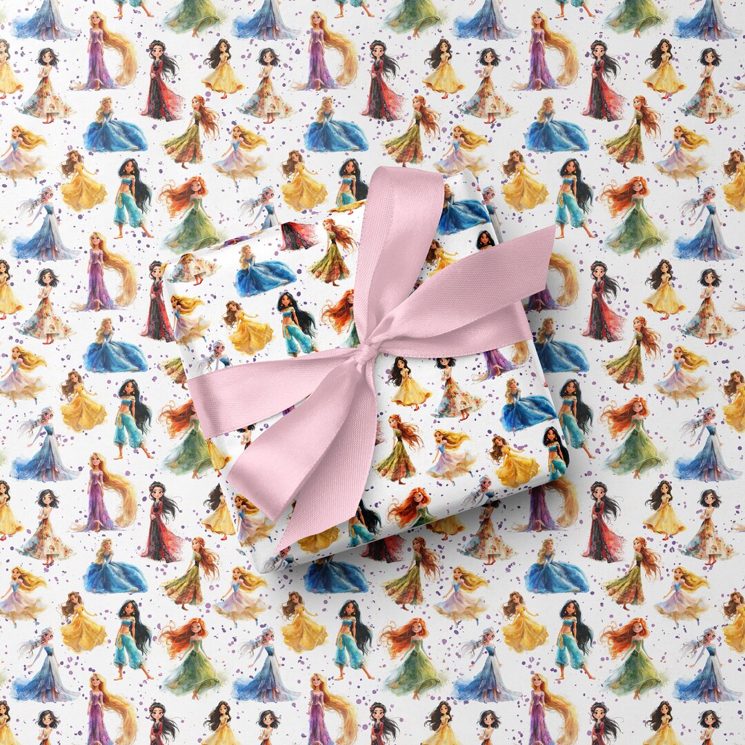 Magical 'princess Wonderland' Wrapping Paper - Various Princesses ...