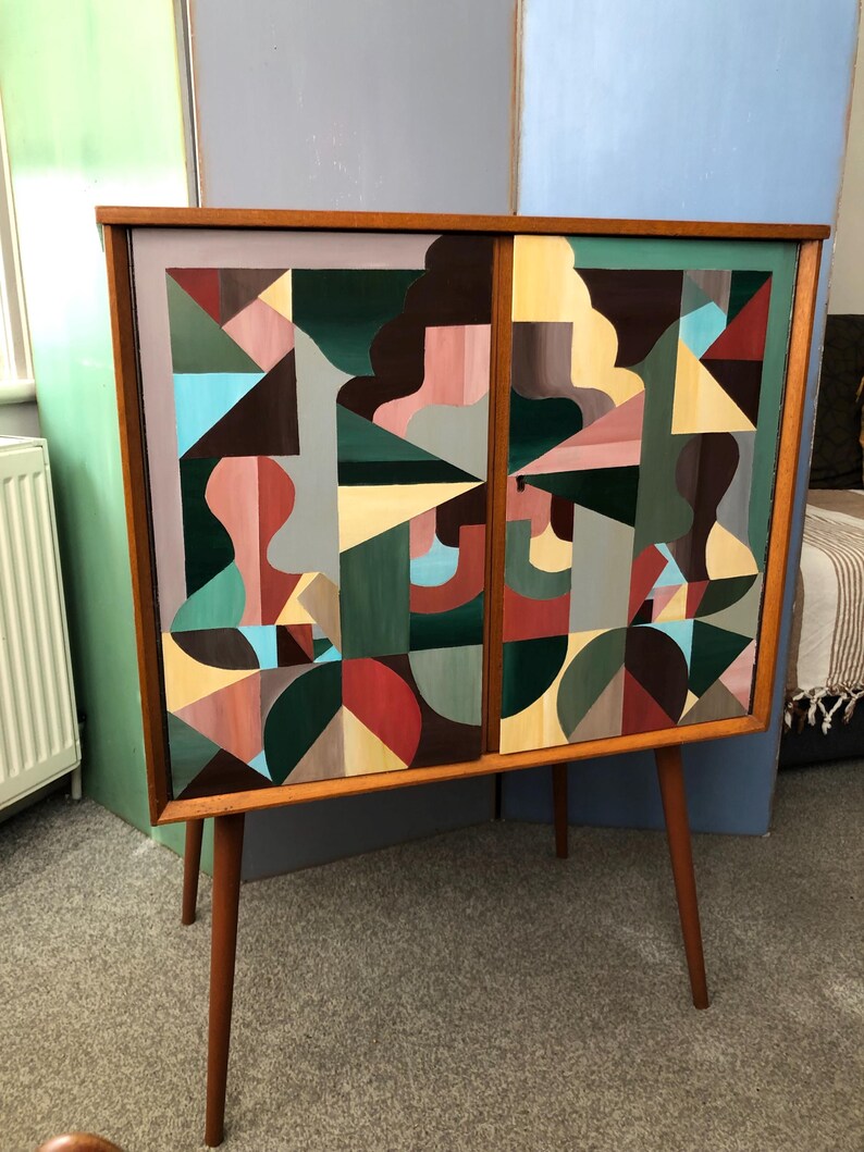 Retro Teak Record Cabinet - Etsy