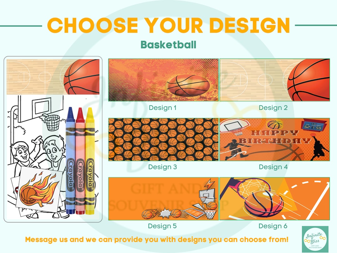 Basketball Coloring Packs | Basketball Party | Sports Themed Coloring ...