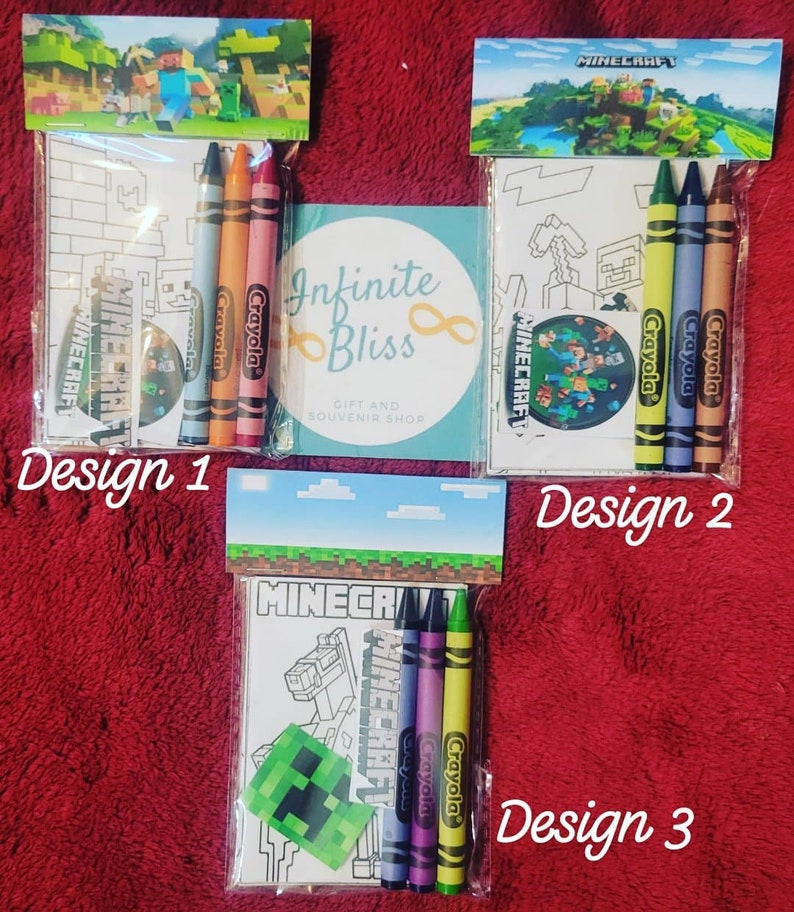 Minecraft Coloring Packs Coloring Pages Party Favor - Etsy