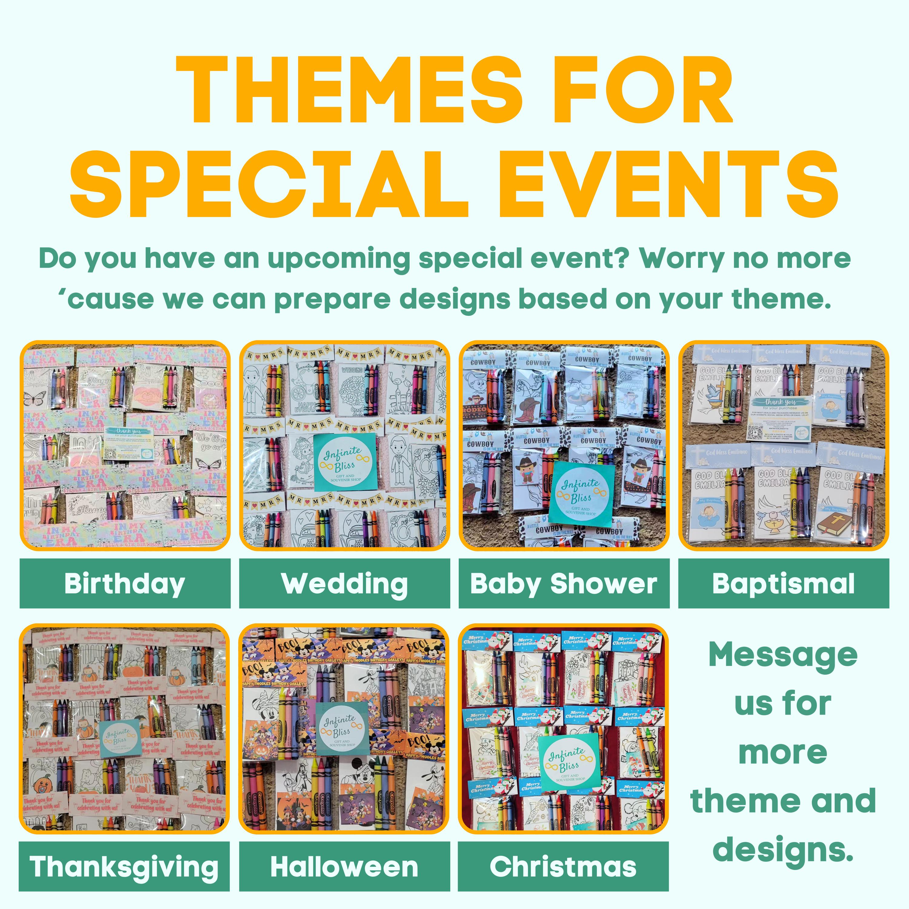 Medium Custom Coloring Packets | Personalized Kids Party Favors | Any ...