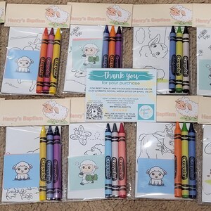 Little Lamb Coloring Packs | Coloring Pages | Party Favor | Sheep ...
