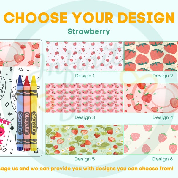 Berry First Birthday Coloring Pages - Etsy