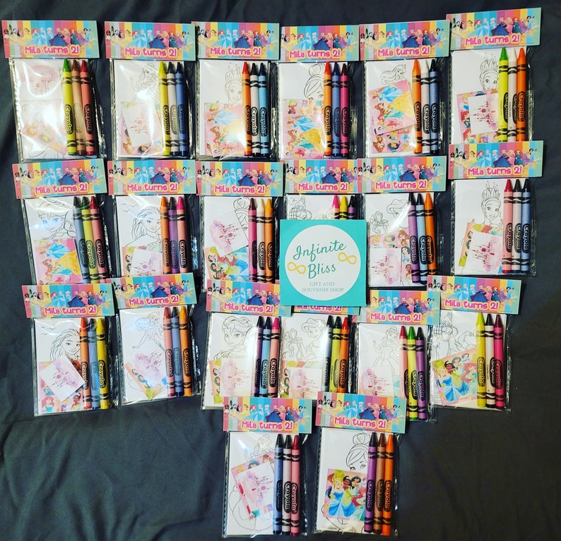Choose Your Theme Party Favor Coloring Packets any Theme - Etsy