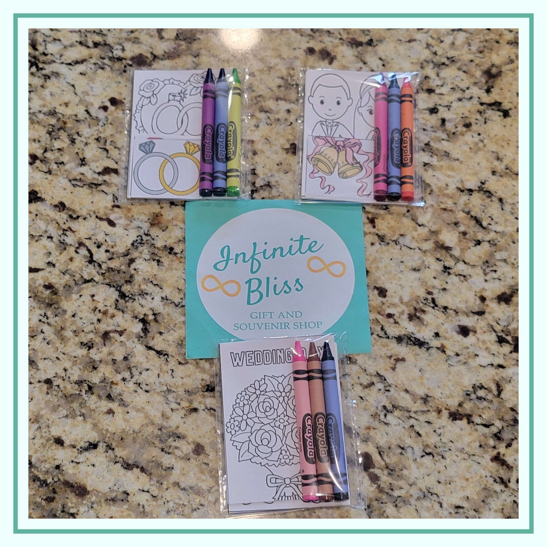 Wedding Coloring Packs | Coloring Pages | Party Favor for Kids ...