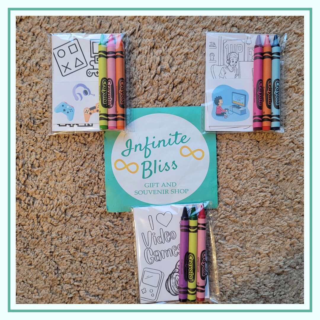 Video Game Coloring Packs | Coloring Pages | Party Favor | Video Games ...