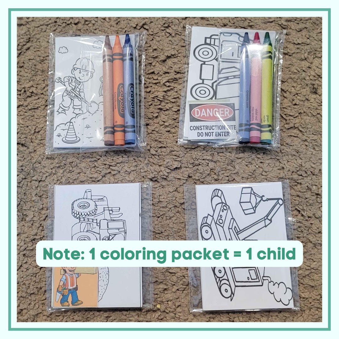 Construction Coloring Packs | Coloring Pages | Construction Birthday ...