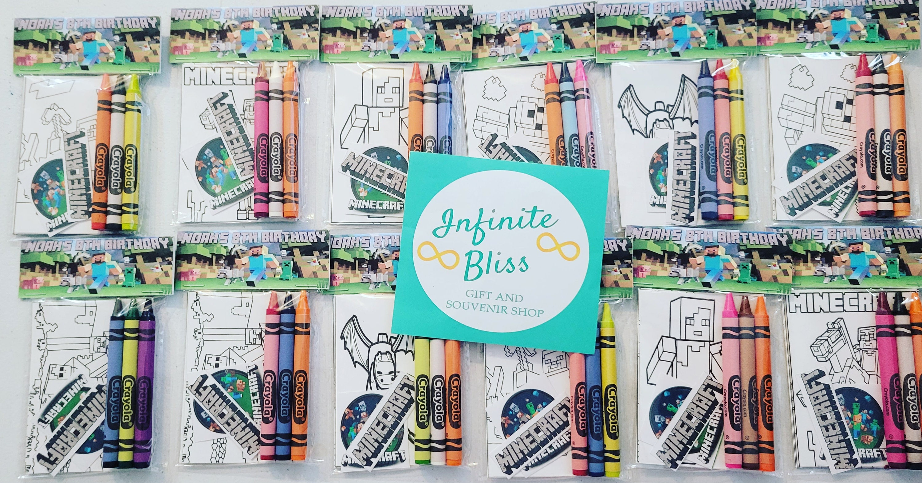 Minecraft Coloring Packs Coloring Pages Party Favor - Etsy