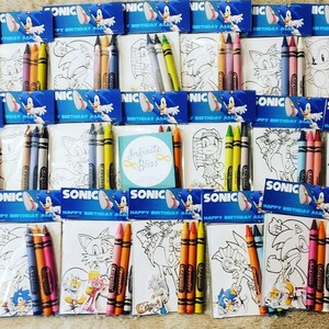Sonic Coloring Packs | Coloring Pages | Sonic Party Favor for Kids ...