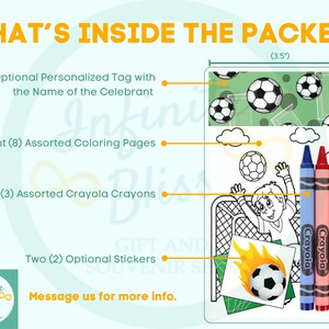 Soccer Coloring Packs | Soccer Coloring Pages | Party Favor | Football ...