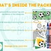 Soccer Coloring Packs | Soccer Coloring Pages | Party Favor | Football ...