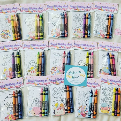 Choose Your Theme Party Favor Coloring Packets any Theme - Etsy