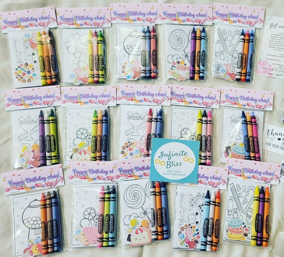 Choose Your Theme Party Favor Coloring Packets any Theme - Etsy