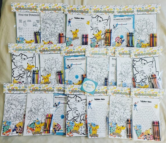Pokemon Activity Packs Coloring Packs Coloring Pages - Etsy