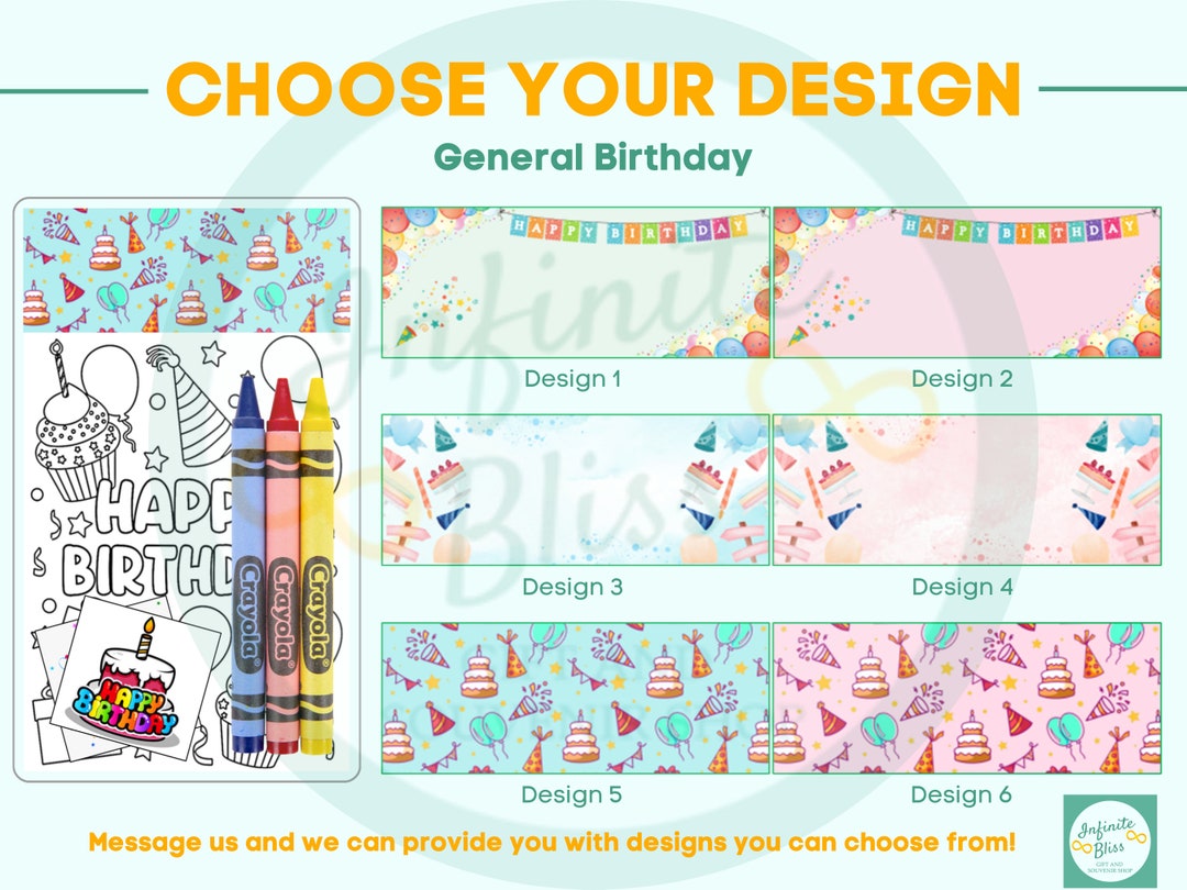 Birthday Coloring Packs | Birthday Party Coloring Pages | General ...