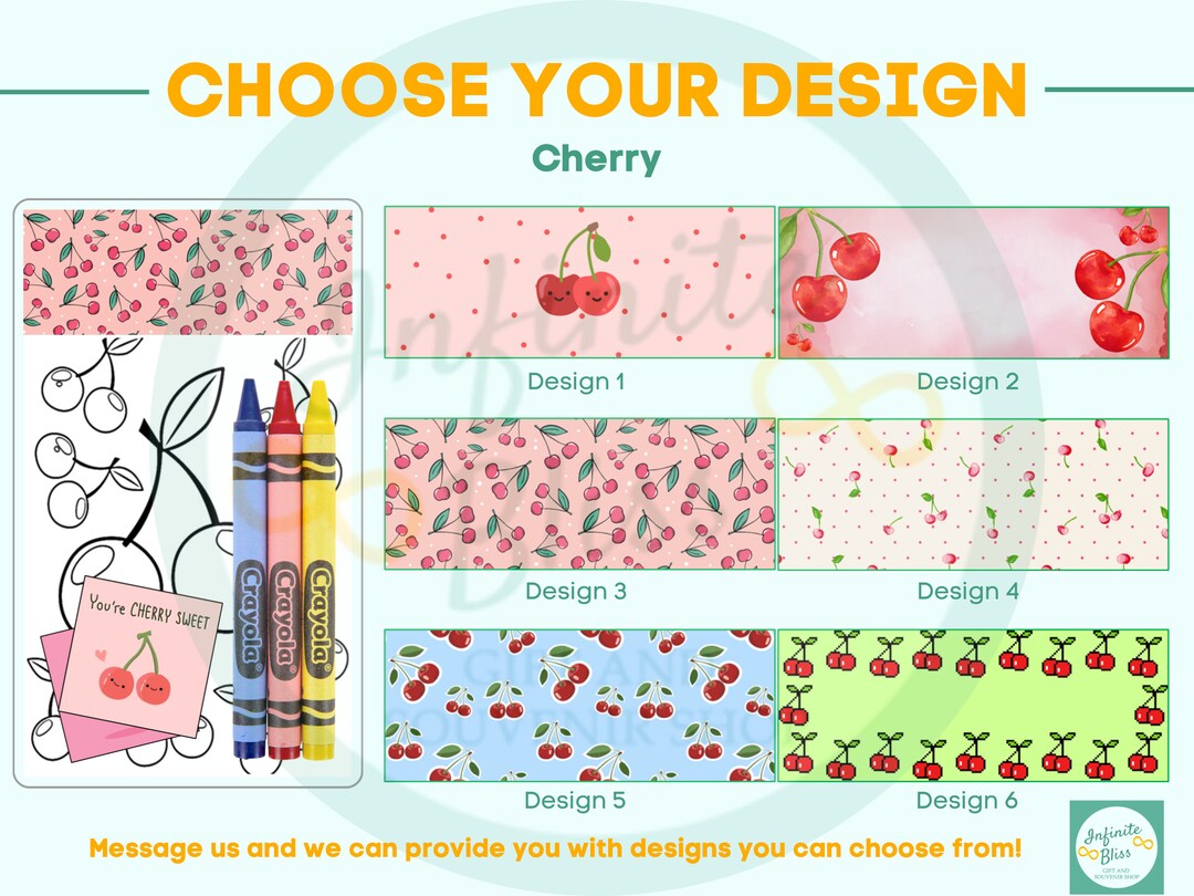 Cherry Coloring Packs | Cherry Coloring Pages | Party Favor | Fun ...
