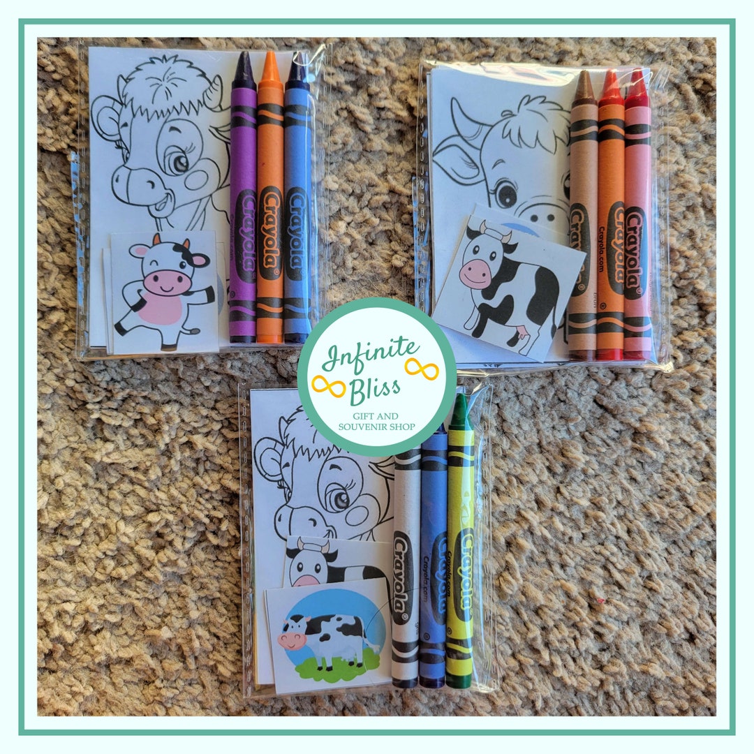 Cow Coloring Packs | Cow Theme Party Coloring Pages | Holy Cow ...