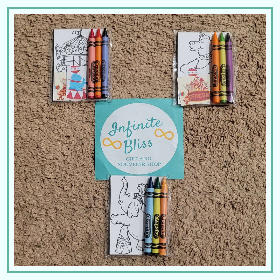 Circus Coloring Packs | Carnival Coloring Pages | Party Favor | Pink ...