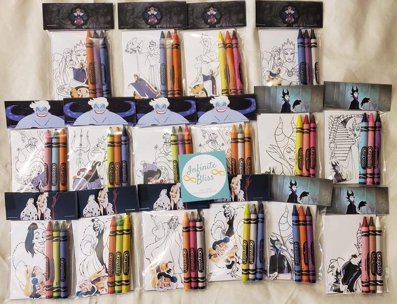 Choose Your Theme Party Favor Coloring Packets any Theme - Etsy