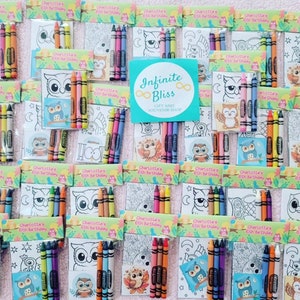 Owl Coloring Packs | Owl Coloring Pages | Owl Birthday Party Favor ...