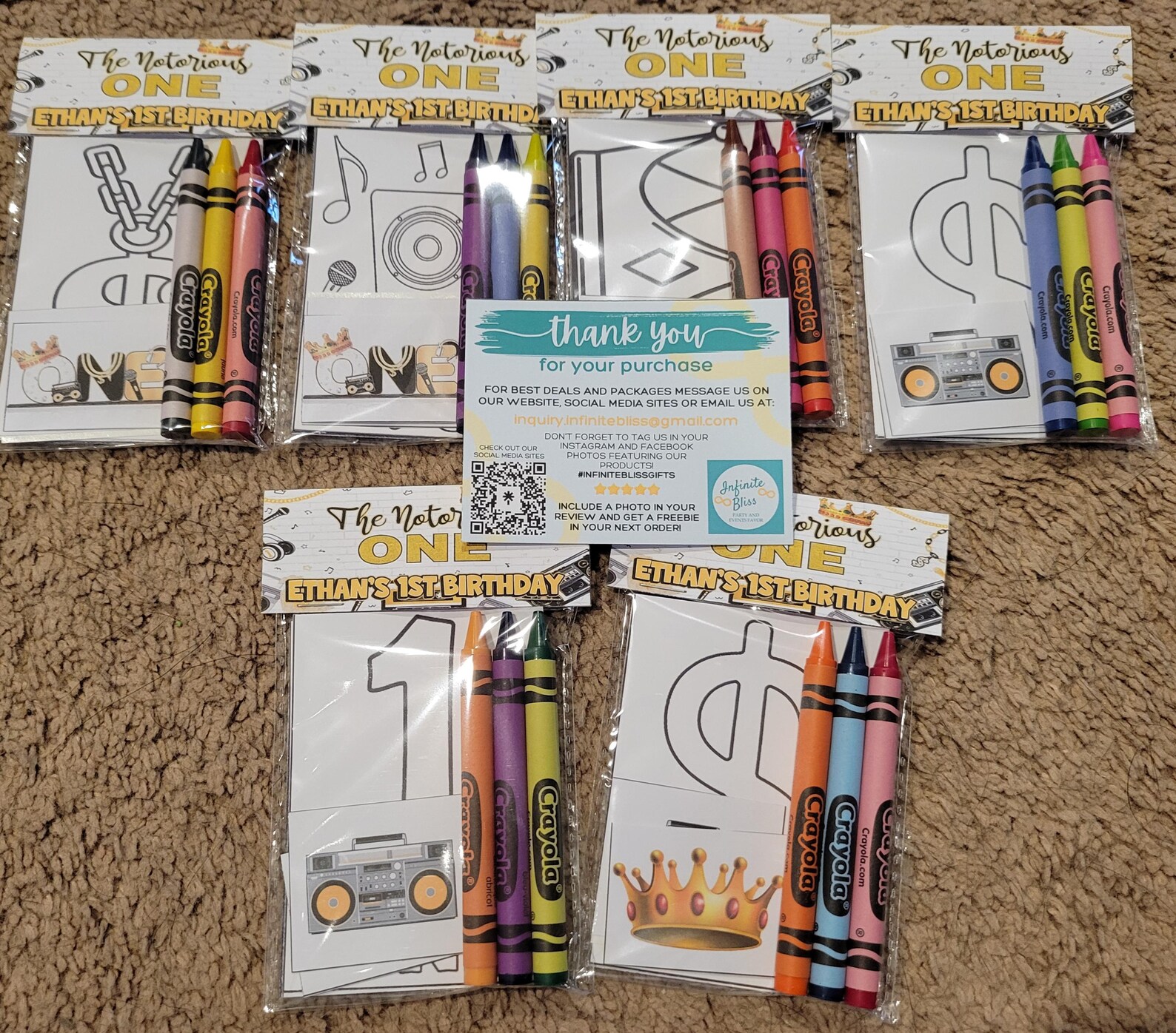 Notorious One Coloring Packs | the Notorious One the Big One Party ...