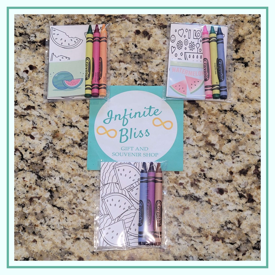 Watermelon Coloring Packs | Coloring Pages | Party Favor | One in a ...