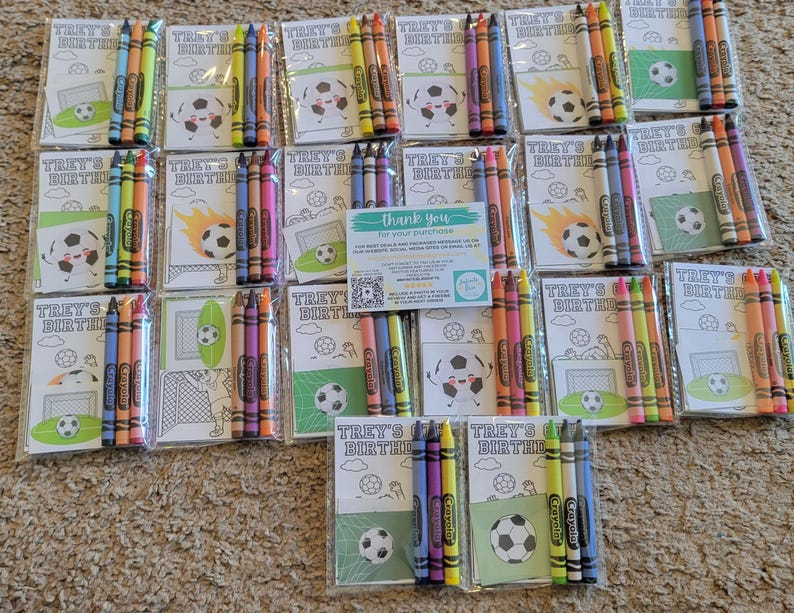 Soccer Coloring Packs | Coloring Pages | Sports Party Favor for Kids ...