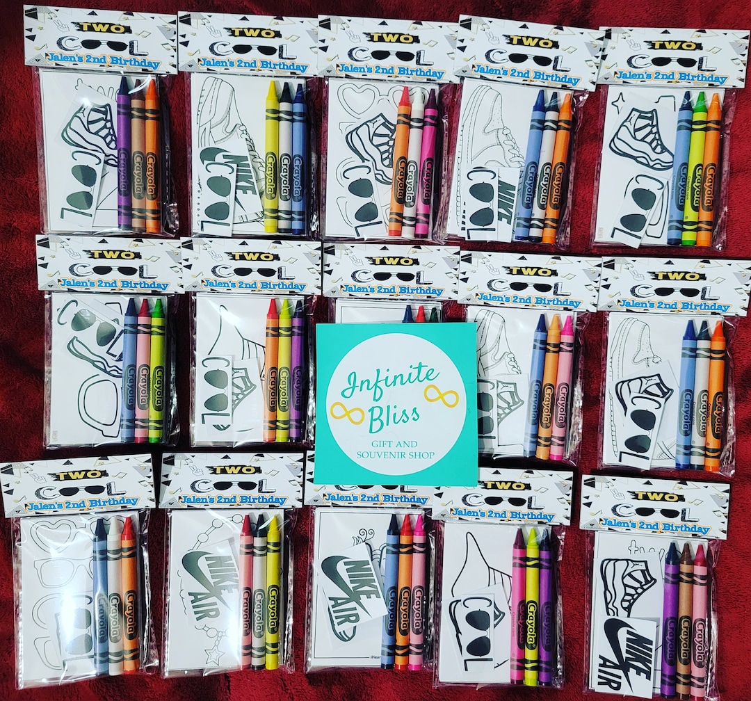 Two Cool Two Kool Coloring Packs Coloring Pages Party Favor Birthday ...