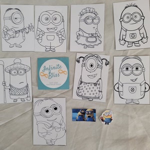 Minions Coloring Packs | Coloring Pages | Minions Party Favor for Kids ...