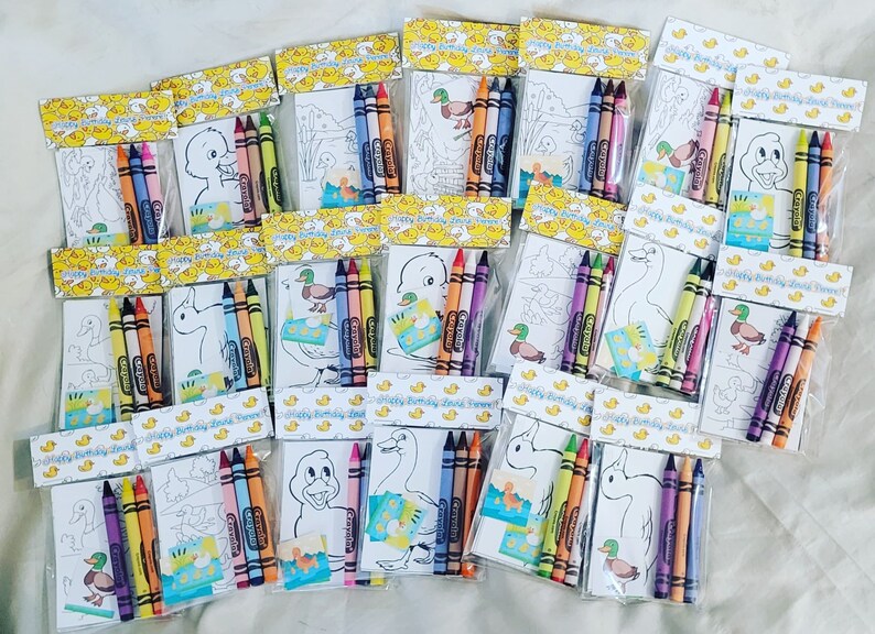 Choose Your Theme Party Favor Coloring Packets any Theme - Etsy