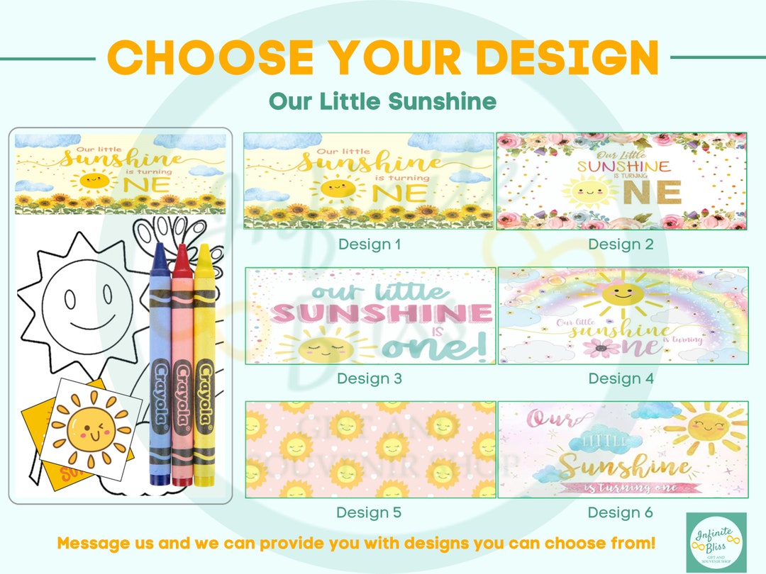 Our Little Sunshine Coloring Packs | Sunshine Coloring Pages | Sun ...