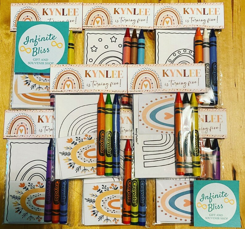 Boho Rainbow Coloring Packs | Coloring Pages | Party Favor | Pastel ...