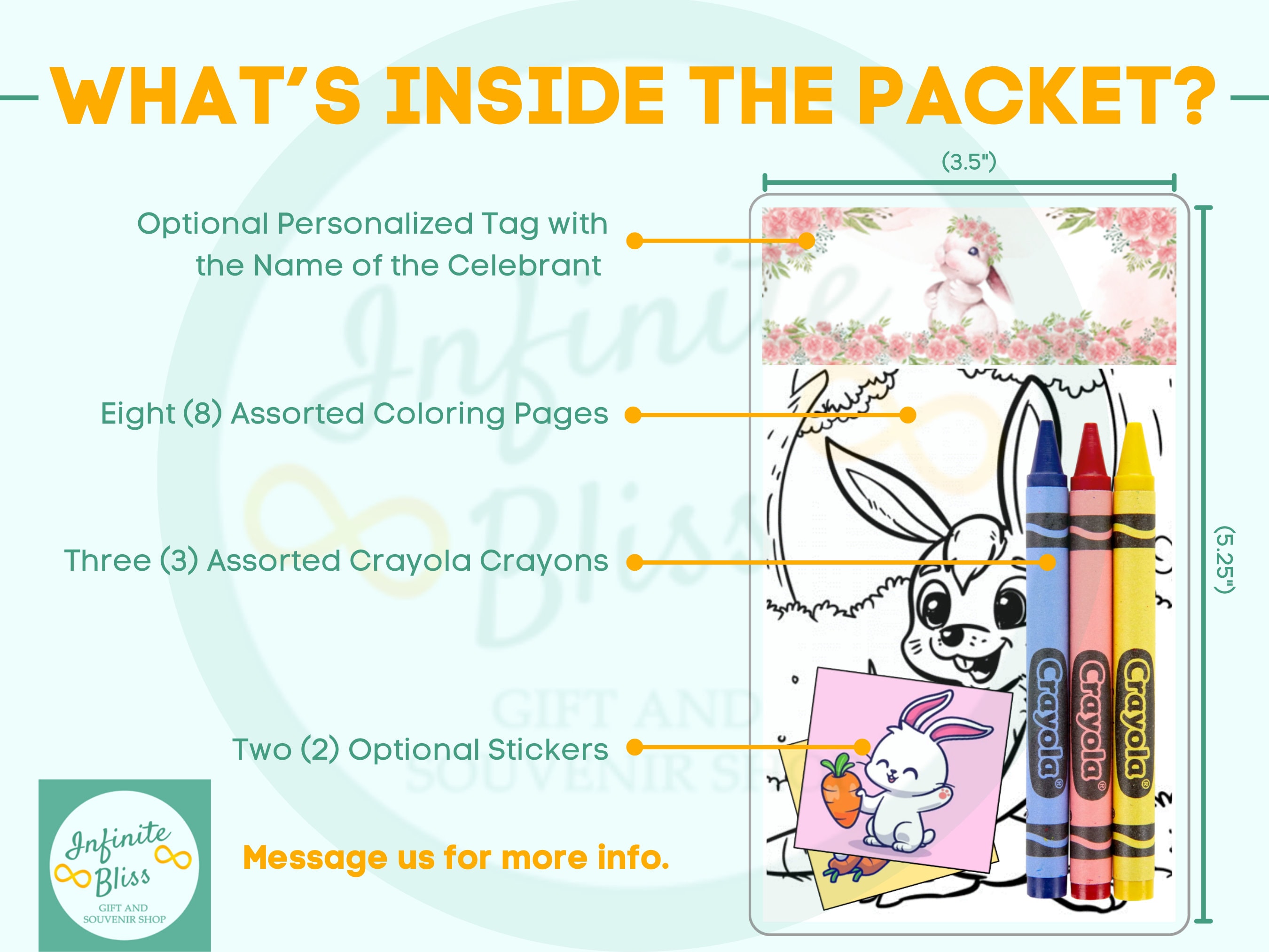 Rabbit Coloring Packs | Rabbit Coloring Pages | Party Favor | Bunny ...