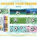 Soccer Coloring Packs | Soccer Coloring Pages | Party Favor | Football ...