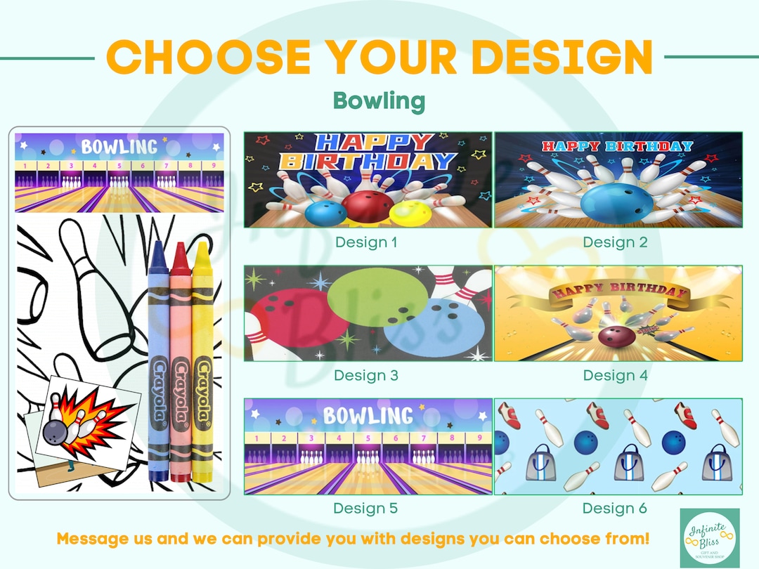 Bowling Coloring Packs | Bowling Coloring Pages | Bowling Game Party ...