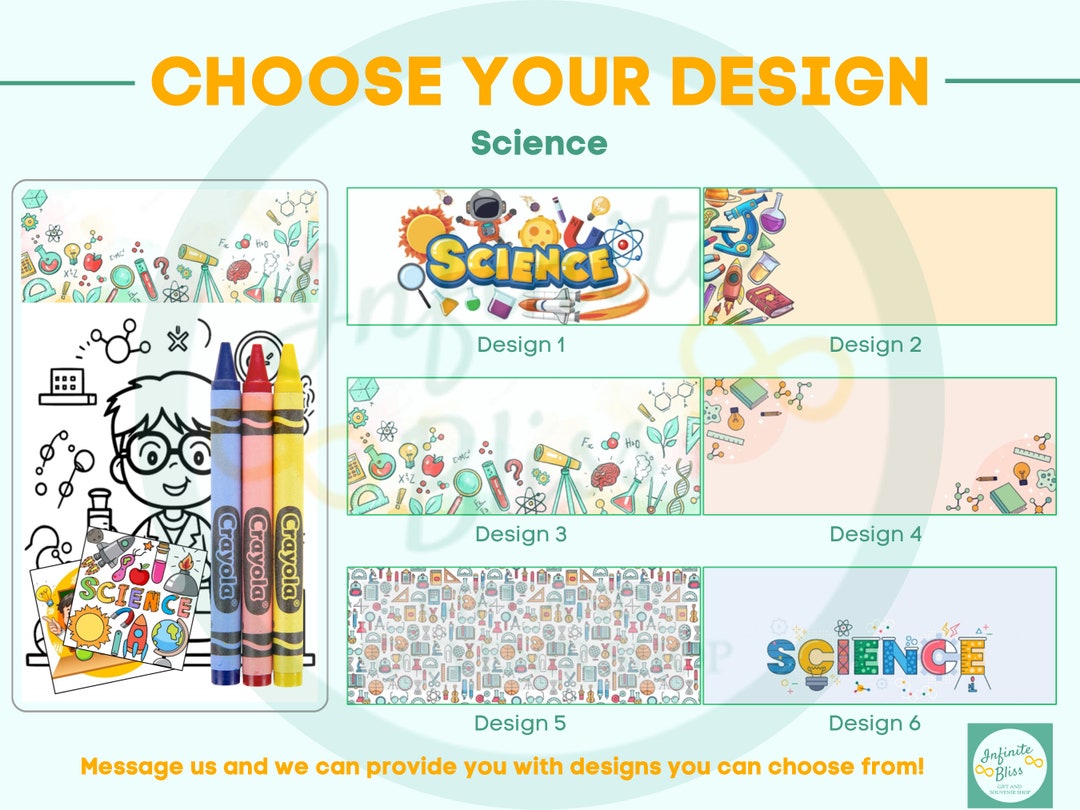 Science Coloring Packs | Coloring Pages | Party Favor | Scientist ...