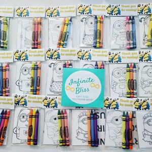 Minions Coloring Packs | Coloring Pages | Minions Party Favor for Kids ...