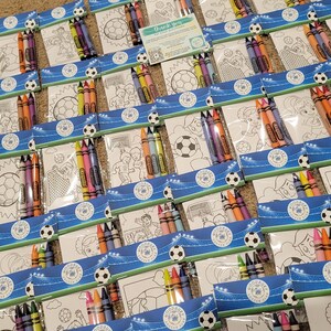 Soccer Coloring Packs | Soccer Coloring Pages | Party Favor | Football ...