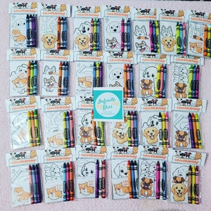 Puppy Coloring Packs | Coloring Pages | Dog Party Favor for Kids | Pet ...
