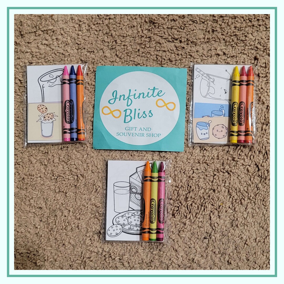 Cookies and Milk Coloring Packs | Coloring Pages | Party Favors ...