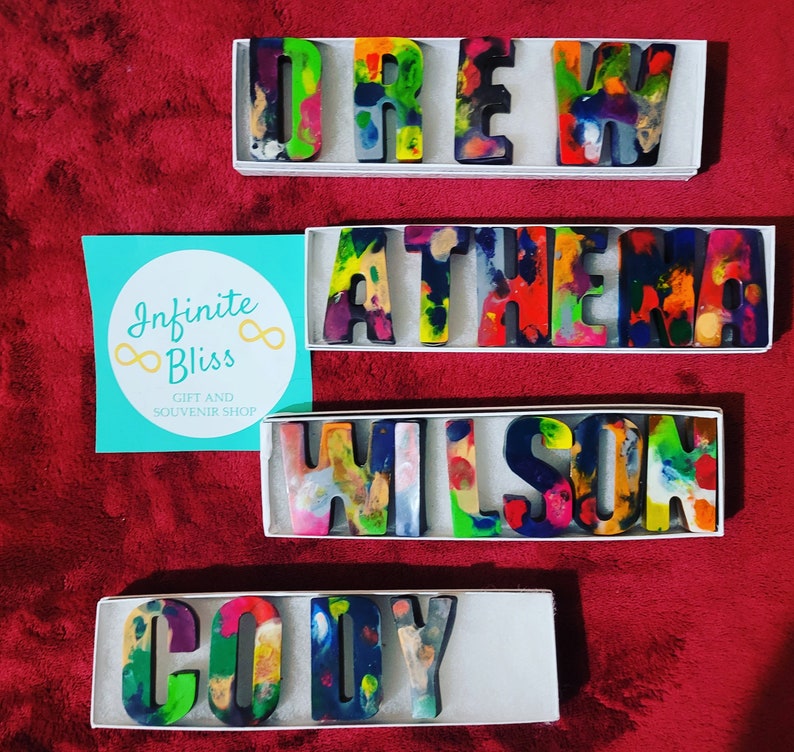Personalized Crayon Names Crayon Box Personalized Name - Etsy