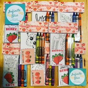 Berry Coloring Packs | Strawberry Coloring Pages | Berry First Birthday ...