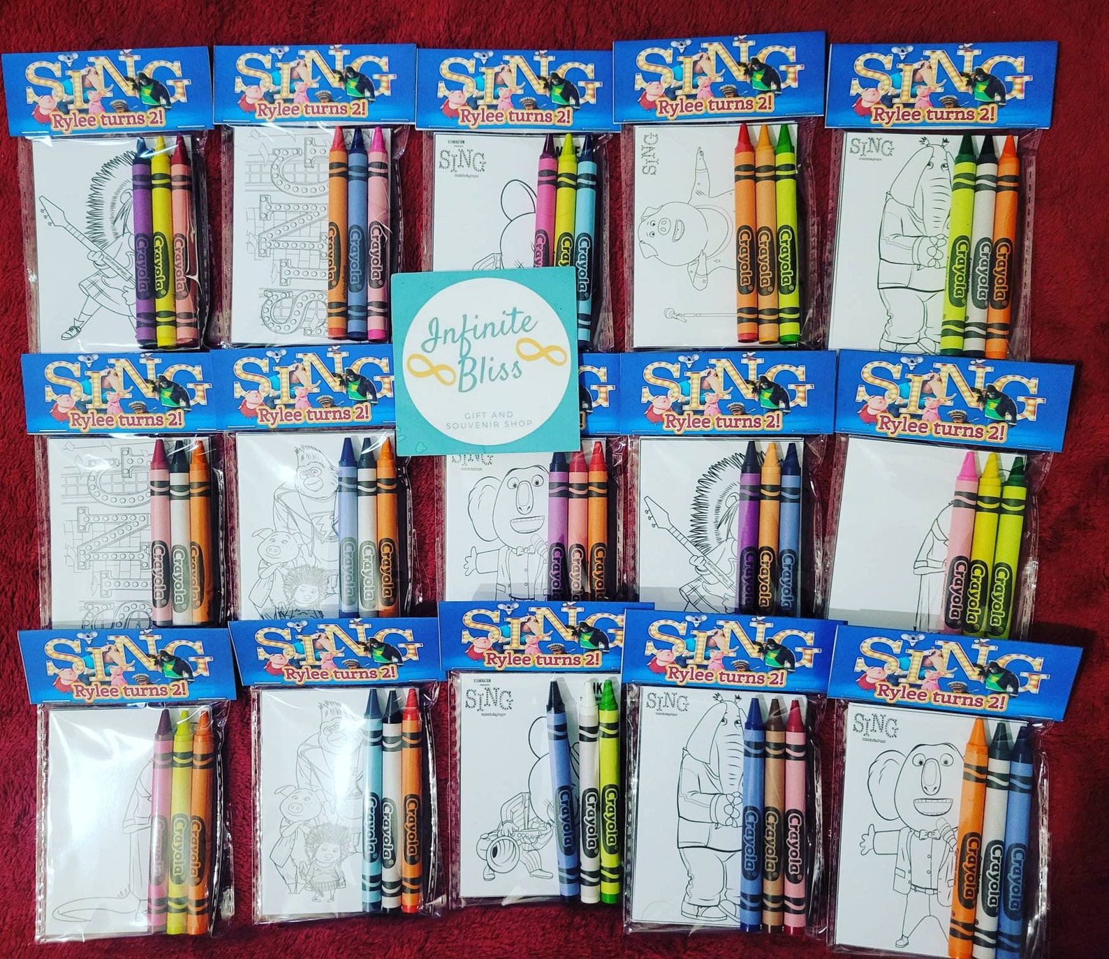 Choose Your Theme Party Favor Coloring Packets any Theme - Etsy