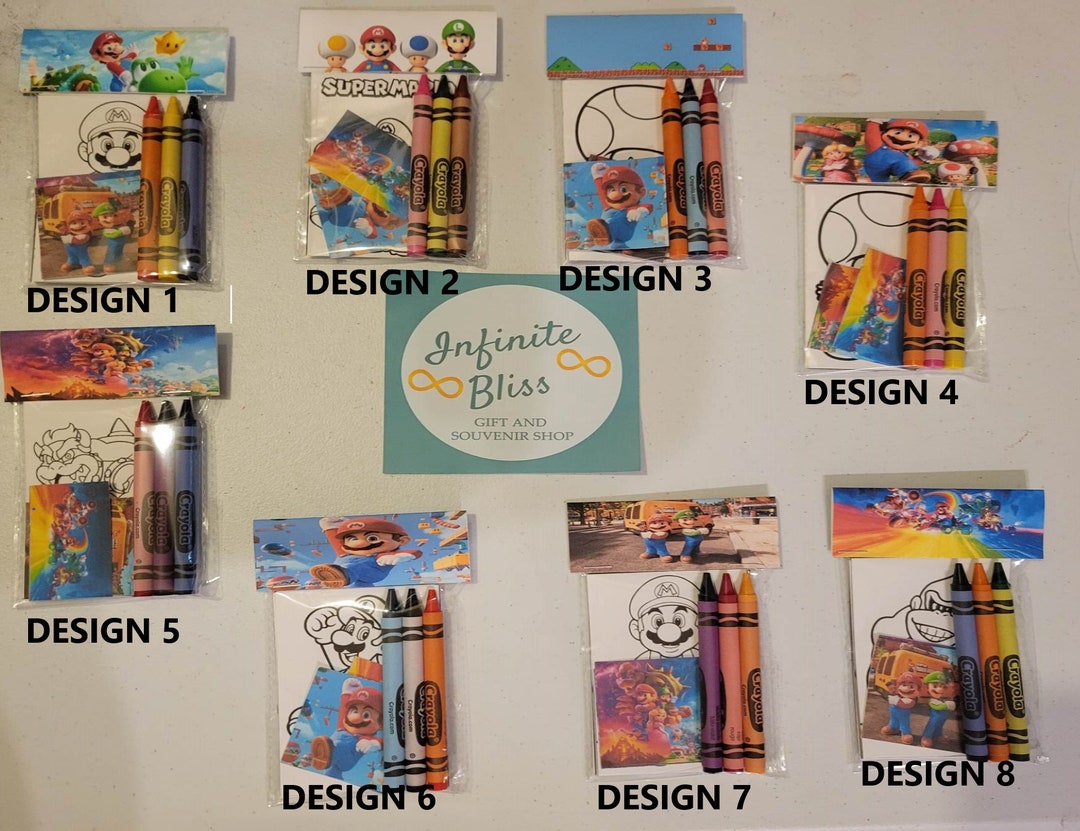 Mario Coloring Packs | Coloring Pages | Party Favor for Kids | Luigi ...