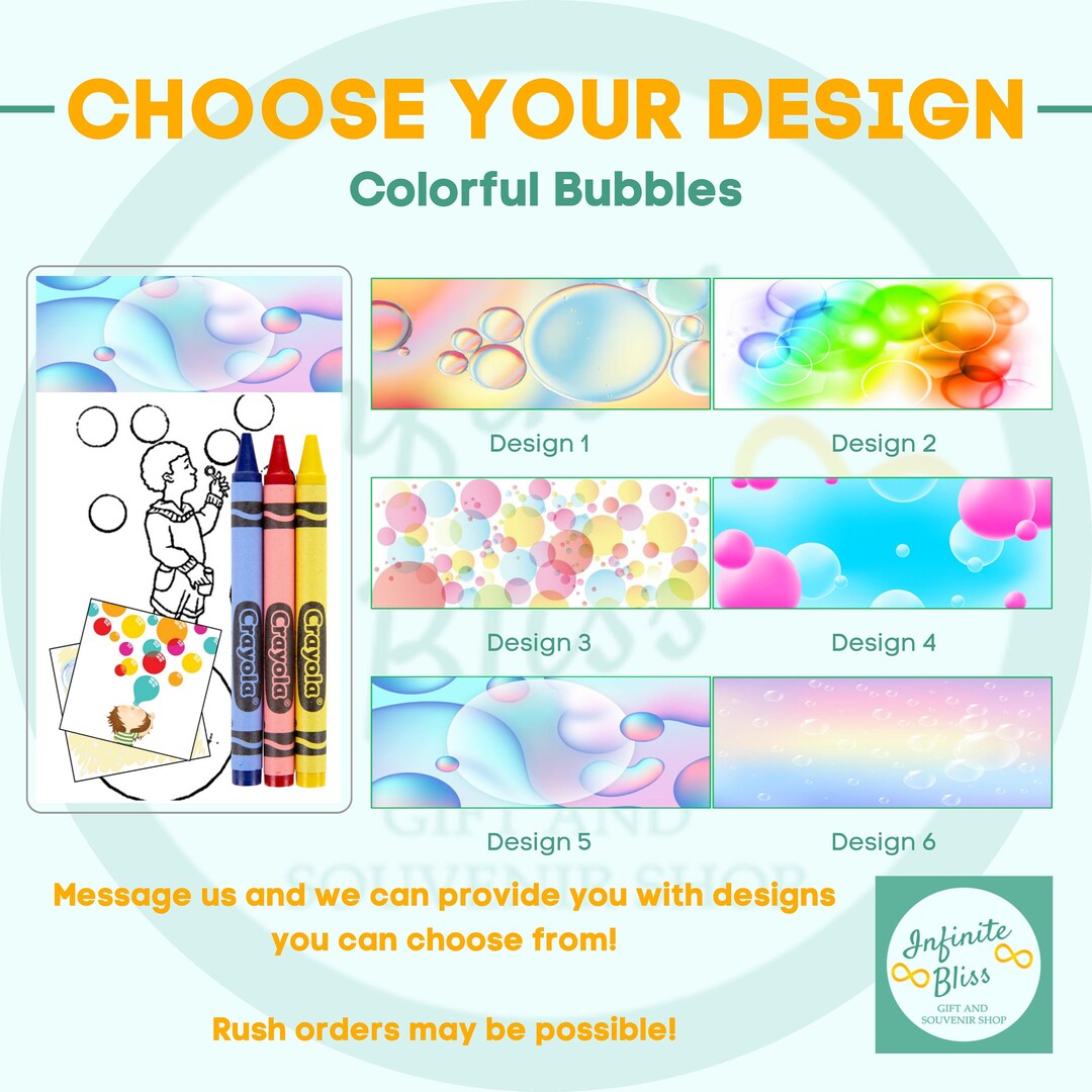 Colorful Bubbles Coloring Packs | Coloring Pages | Bubbles | Birthday ...