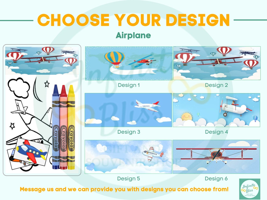 Airplane Coloring Packs | Coloring Pages | Party Favors | Plane | Pilot ...